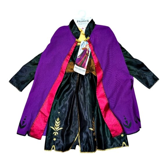 Disney | Costumes | Disney Frozen 2 Anna Adventure Dress Cloak Costume ...